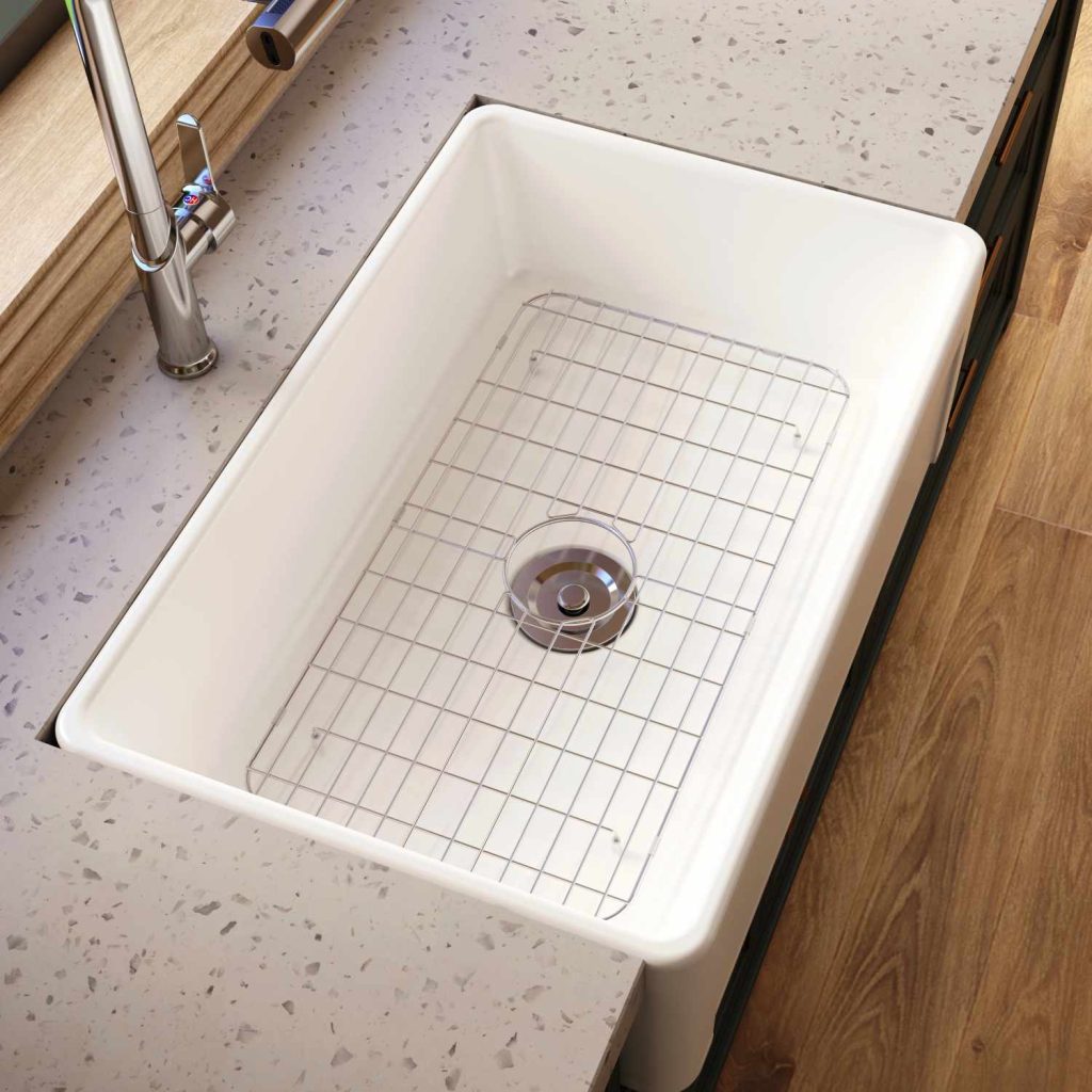 30″ Single Bowl Porcelain Apron Farm Sink – Oakland
