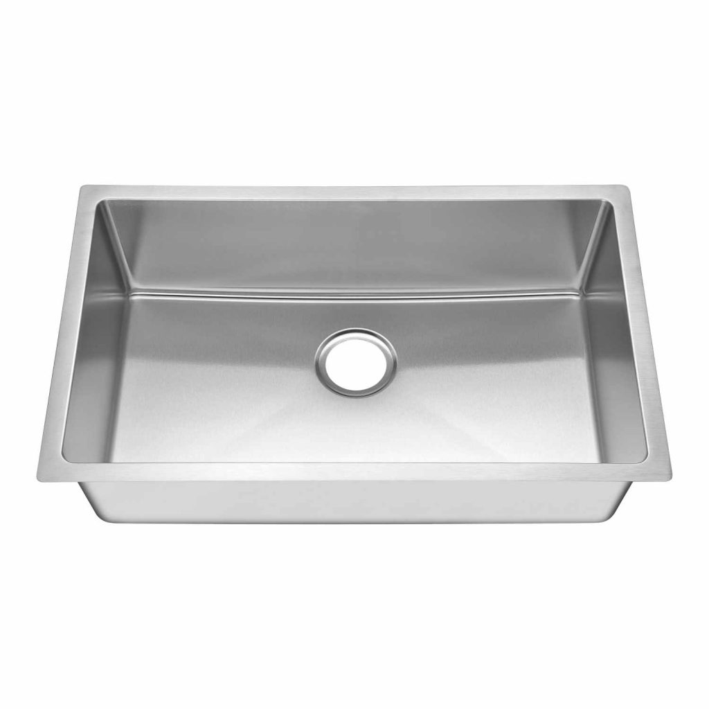 27″ Handmade Undermount Single Bowl Stainless Steel Kitchen Sink – Oakland