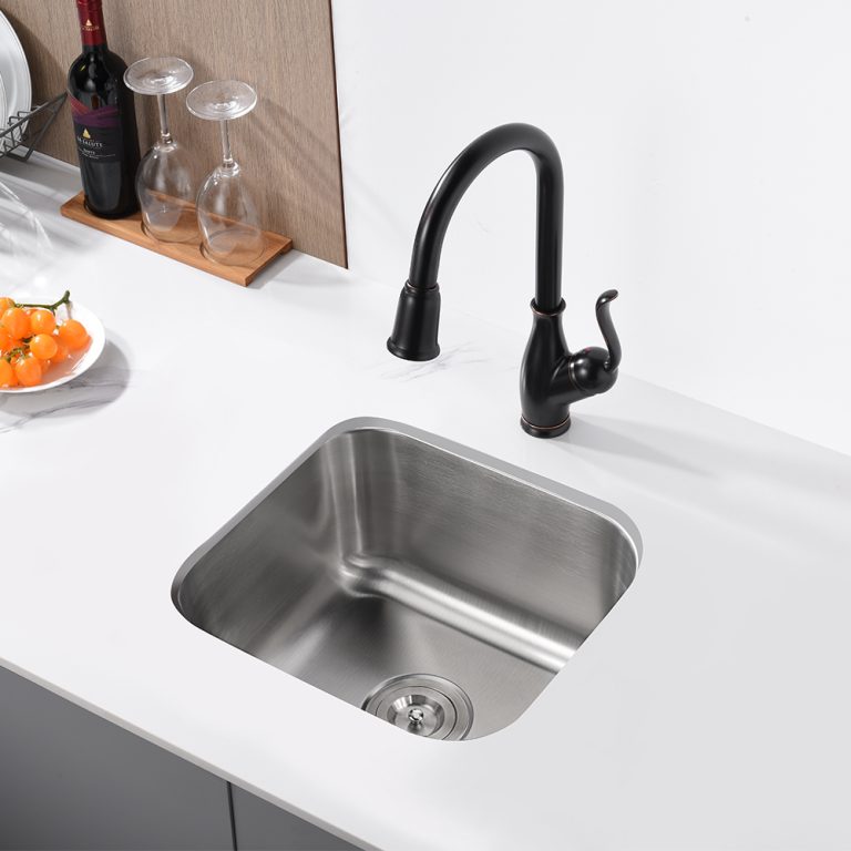 18″x16″ Undermount Stainless Steel Single Bowl Kitchen Sink – Oakland