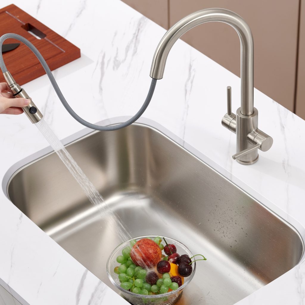 32″ Undermount Stainless Steel Single Bowl Kitchen Sink – Oakland